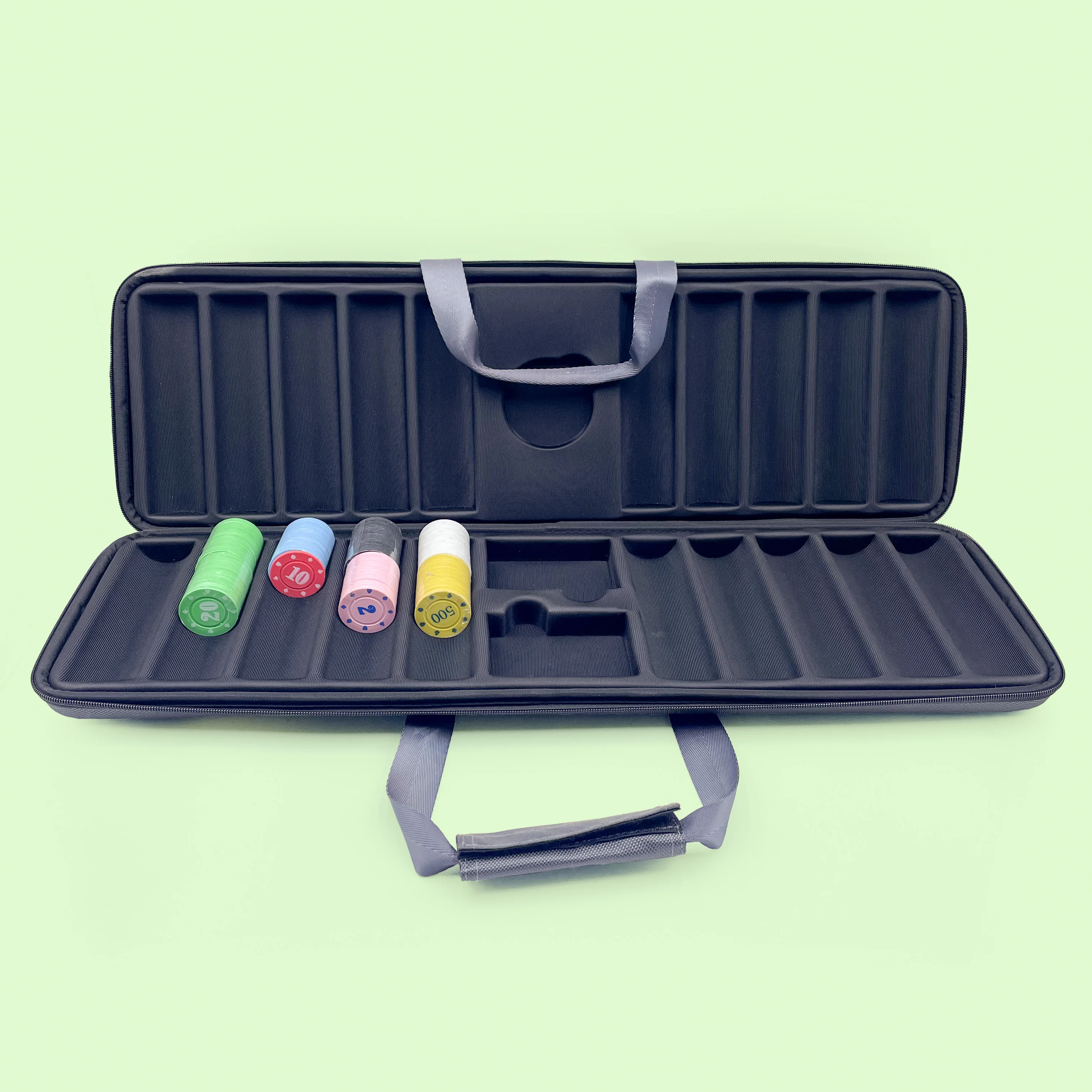Hot-pressed Eva Chip Bag Hard-shell Protective Portable Tote Casino ...