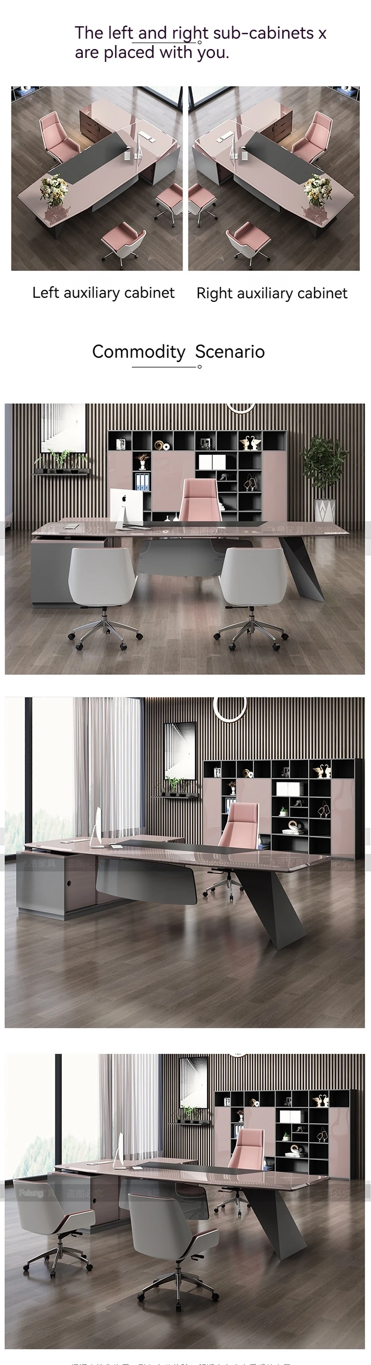 New Boss Desk Female President Desk Fashion Simple Office Furniture ...