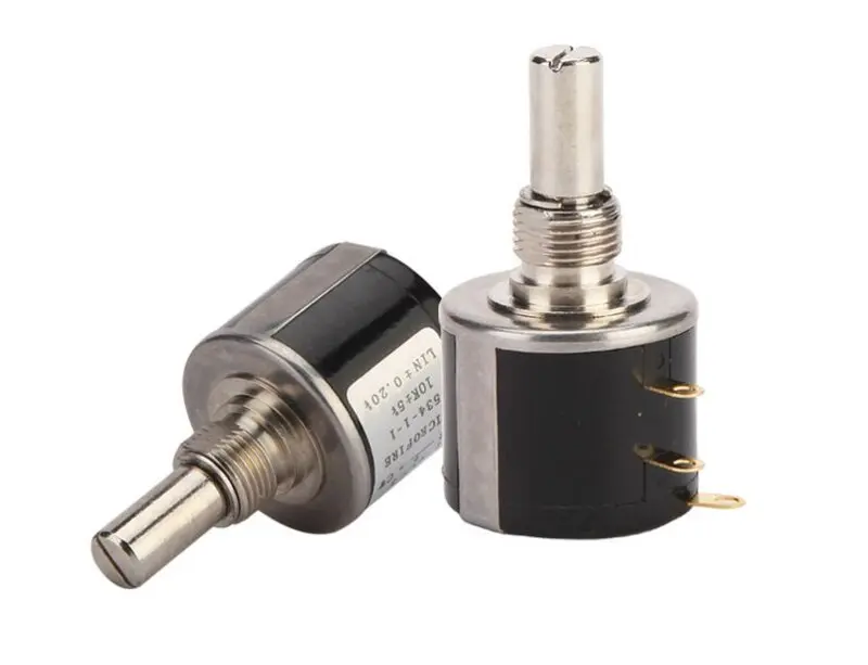 Black color 534 2W 1k 10k 100k 10 turns precision wirewound potentiometer