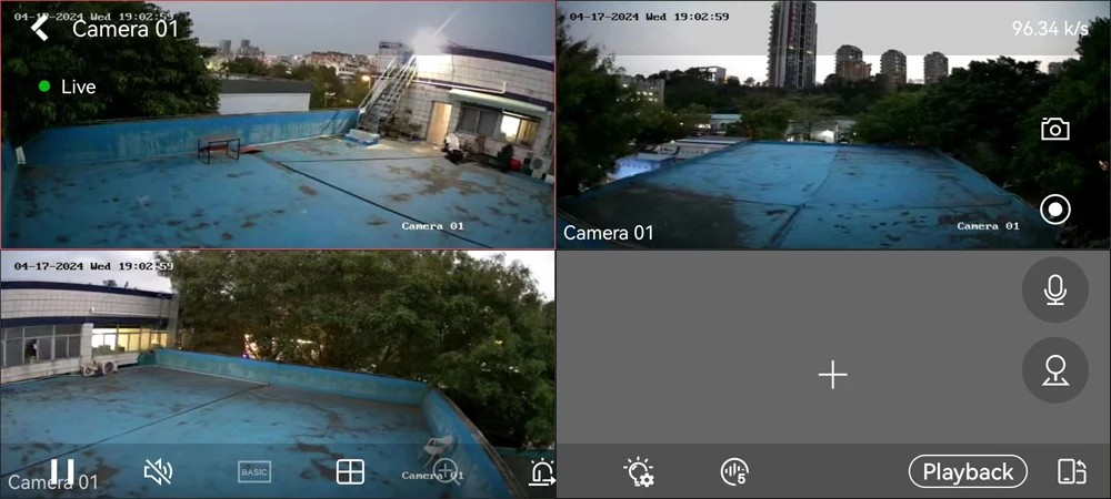Hik-connect App 3 Camera System - Wireless Wifi IP Camara