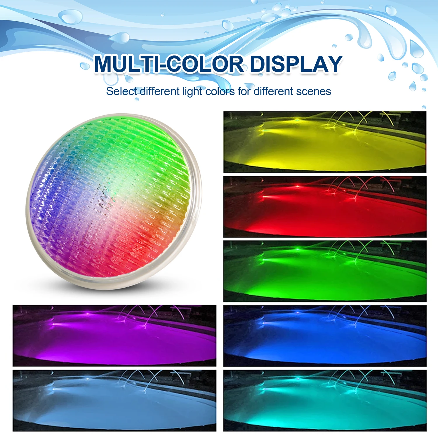 Rgb 2200k-6500k Led Swimming Pool Lighting 15w Led Pool Light Waterproof 12-17v Pool Lights Led ...