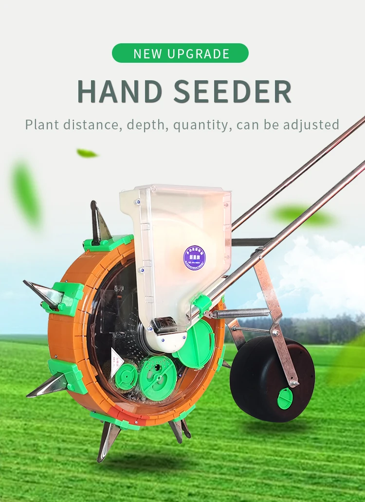 Hand Push Corn Planter Seed Planter Seeder and Manual Maize Seeder Hand ...