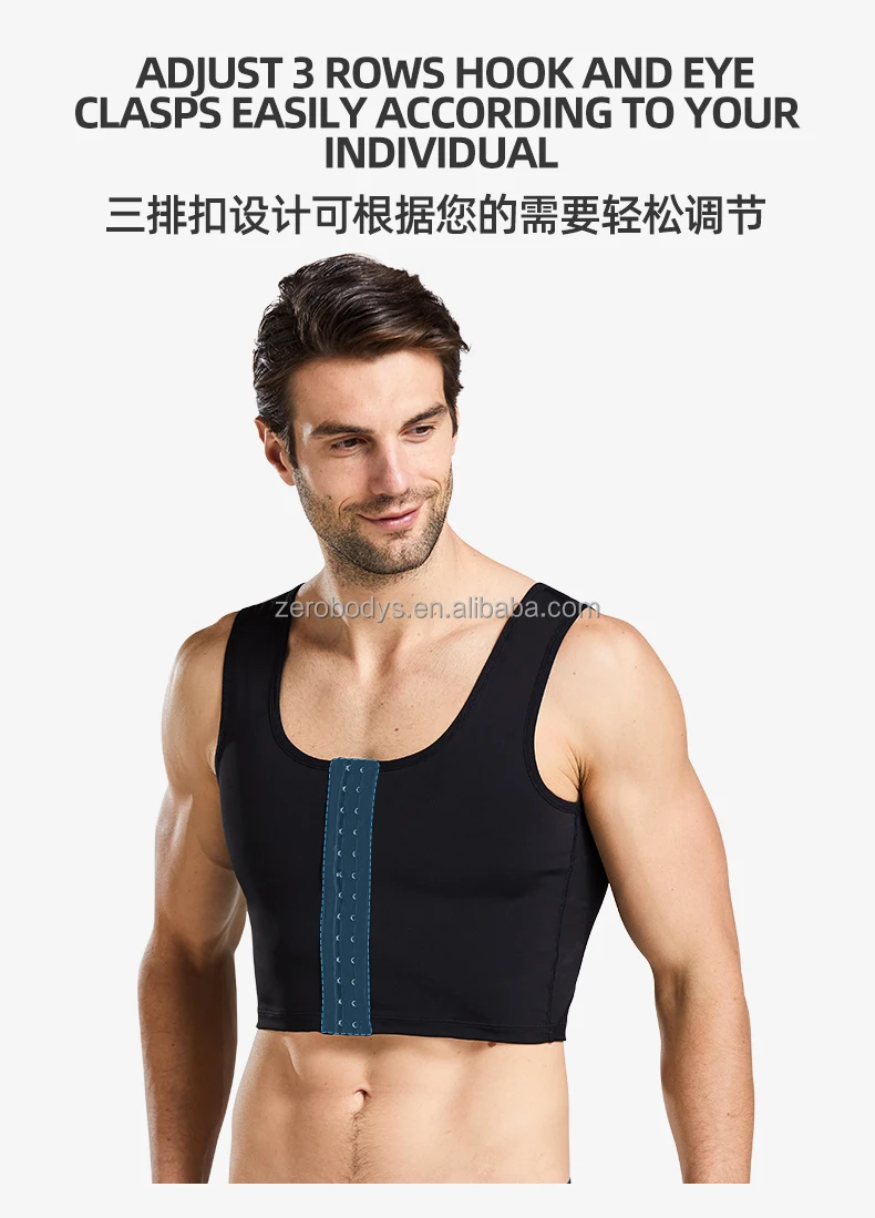 Meisu T013 Post Surgery Liposuction Chest Binder Vest Bodyshaper ...