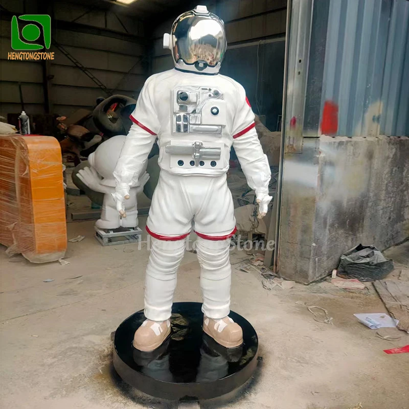 Modern Decorative Fiberglass Freestanding Astronaut Statue Resin ...
