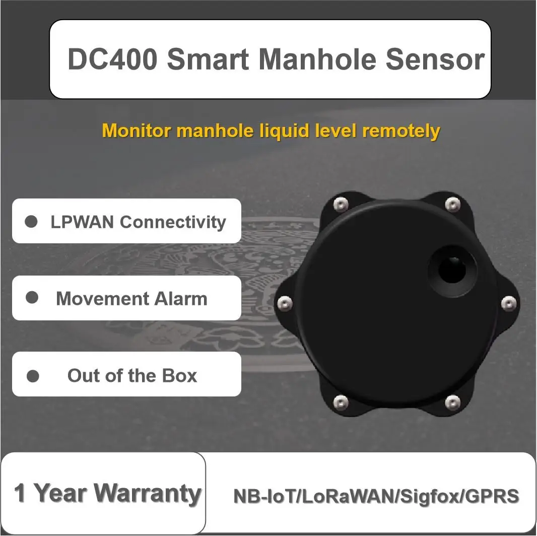 IP68 Smart Wireless LoRaWAN Manhole Sensor for IoT Solutions ...