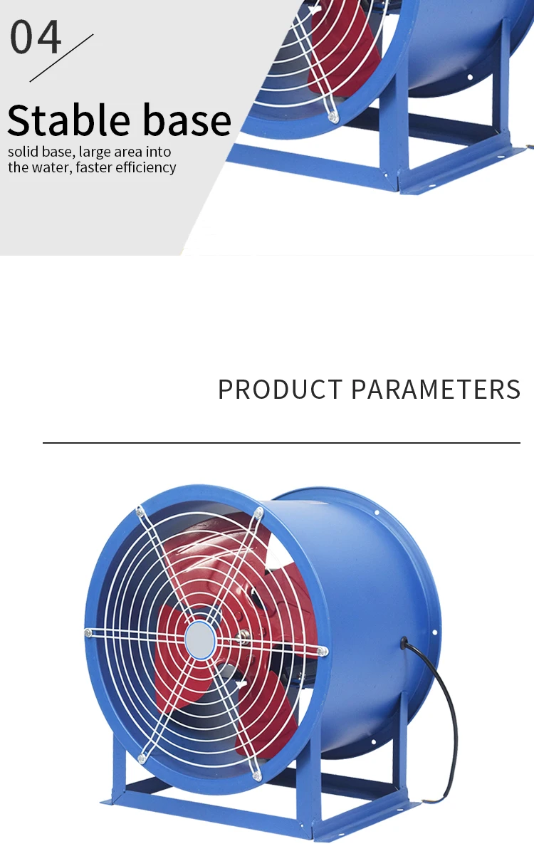 Fire Smoke Exhaust Fan Axial Flow Industrial Low Noise and High ...