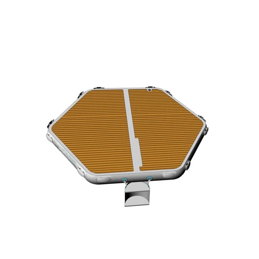 Outdoor Drop Stitch Inflatable Teak Floating Dock With Eva Portable ...