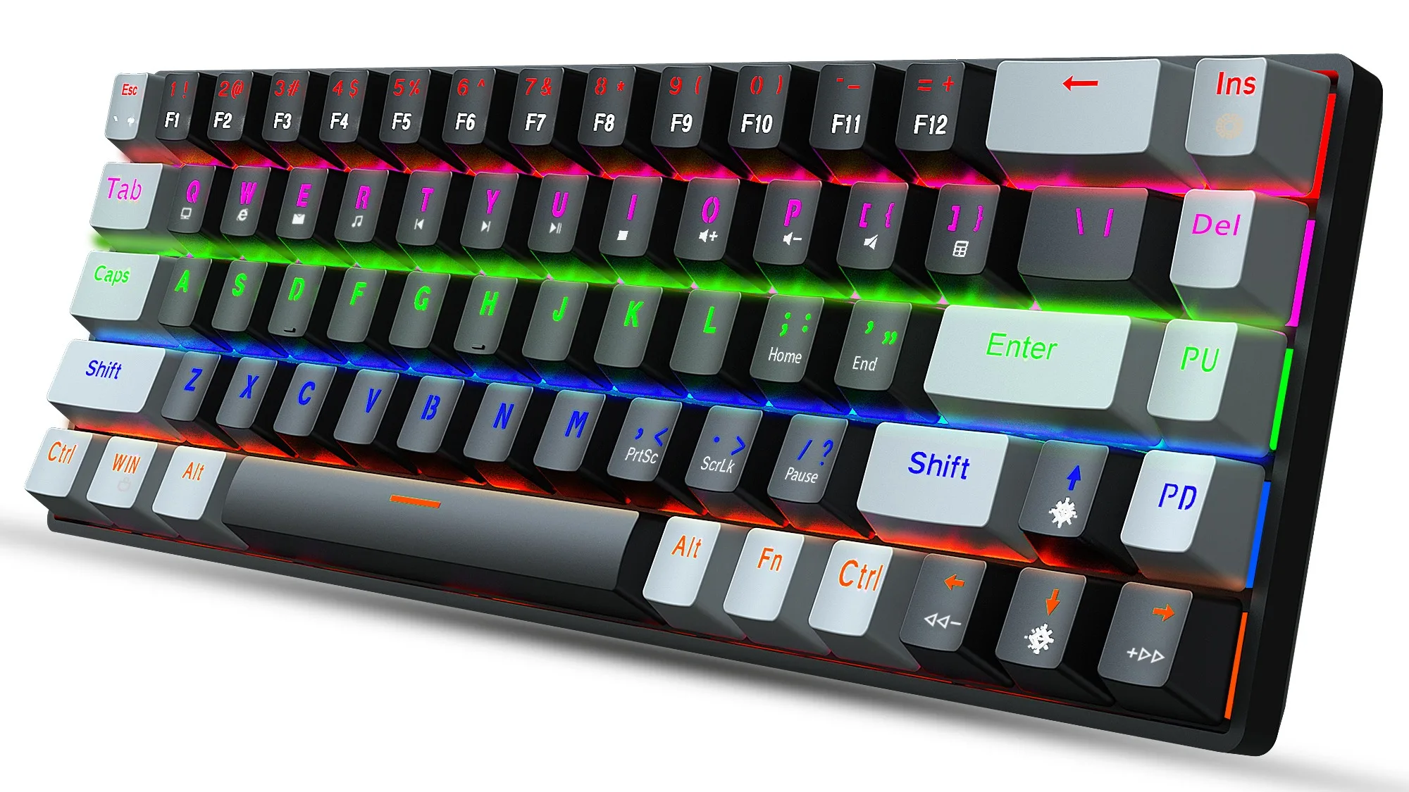 Abs Mechanical Keyboard Keycaps Pbt Ergonomic Backlight 104 Keys Oil ...