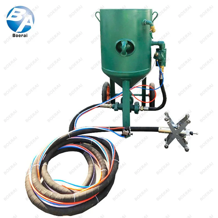 Pneumatic Internal Pipe Sandblasting Motor Air-Driven Rotating ...