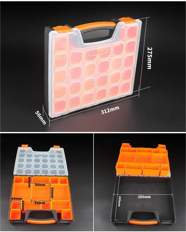 Portable Tool Organizer with Removable Dividers for Fasteners, Screws ...