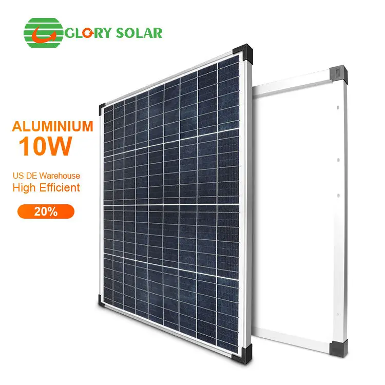 Glory Solar 10W Polycrystalline photovoltaic solar panel price Glass ...