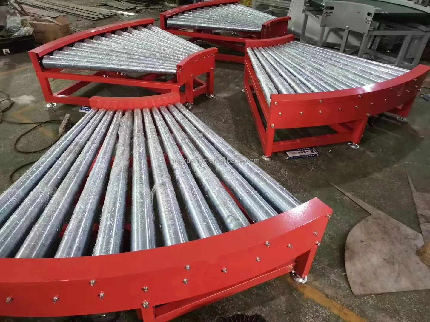 180 Degree Pvc Turning Belt Conveyor Curve Belt Machine 180 Degree ...