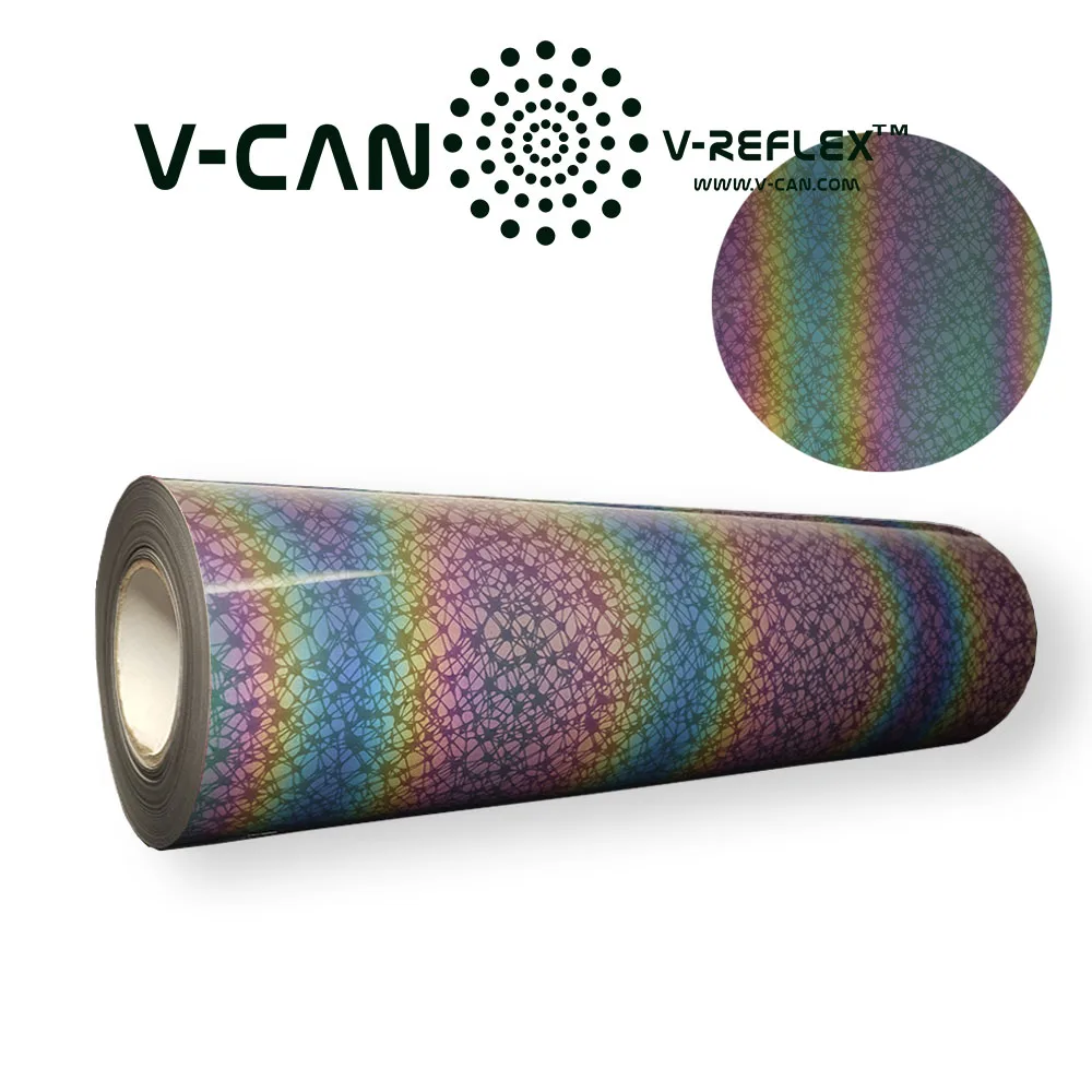 Spider Web Pattern Reflective Vinyl Reflective Iridescent Color Heat ...