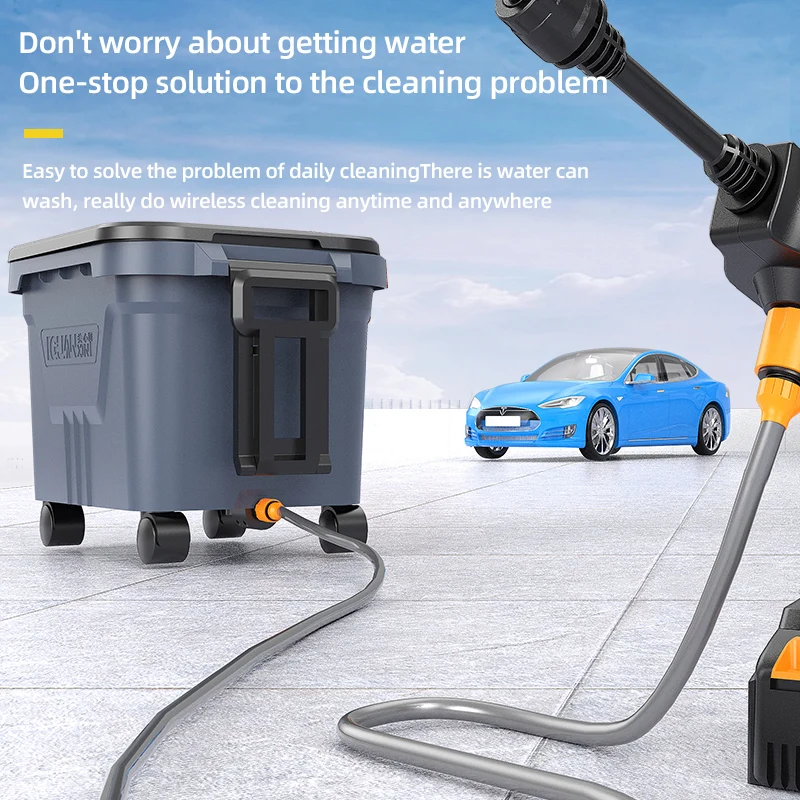 Mobile Car Wash Tank - Portable Water Tank with Wheels