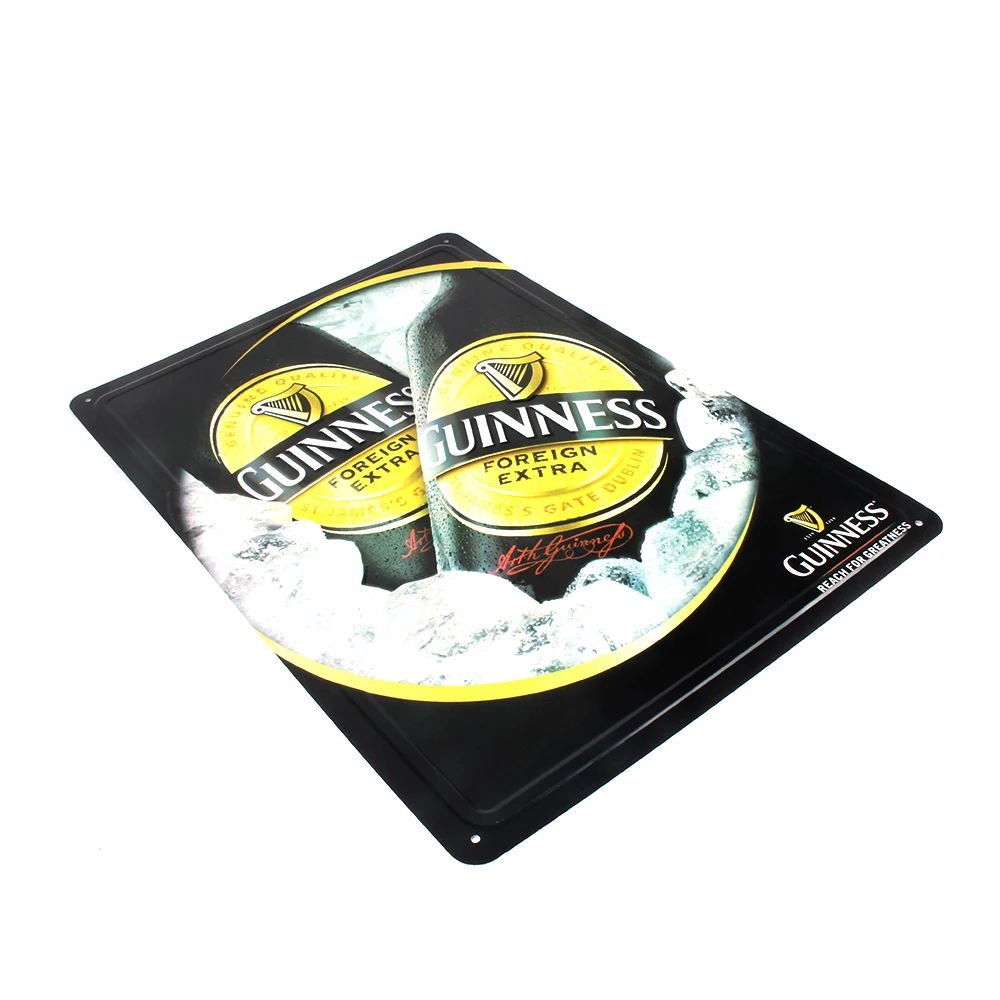 Wholesale Custom Vintage Metal Tin Sign Decorative Embossed Beer Metal ...