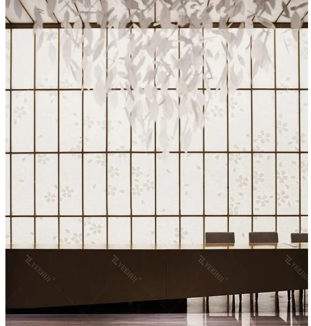 Washi Paper LED Light Panels for Decorative Wall Ambiance