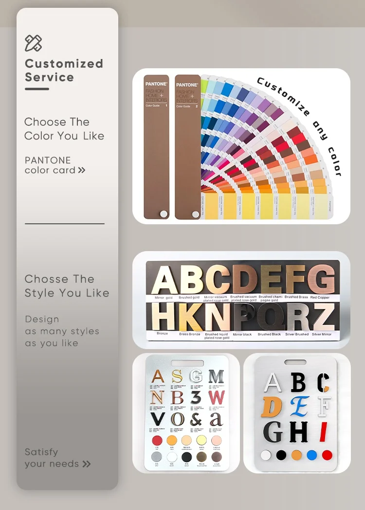 Solid Cut Bronze Letters for Outdoor Signs - Durable & Stylish