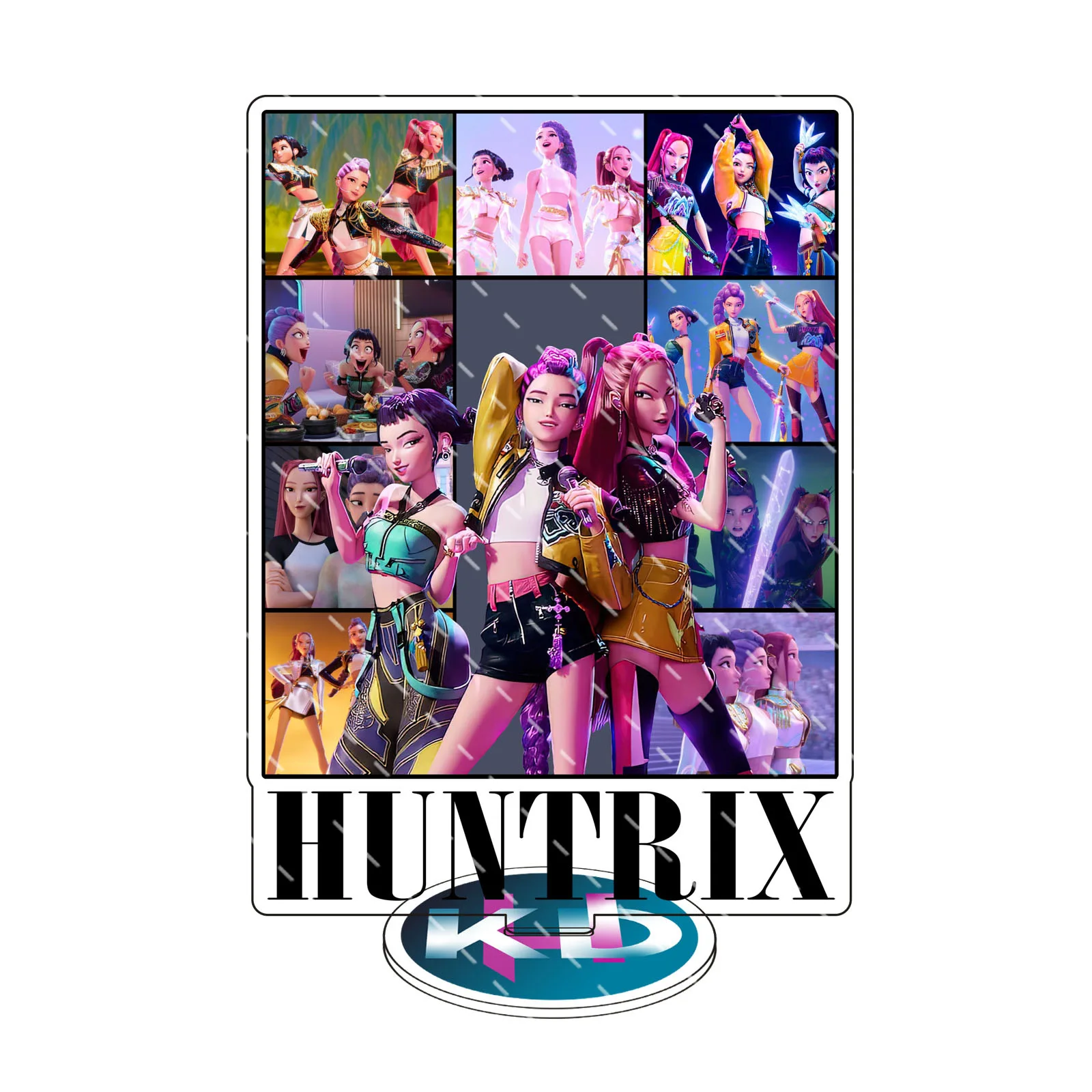 Zoey Rumi Mira Fashion K-pop Hunter Print Acrylic Standee Bass Figurine ...