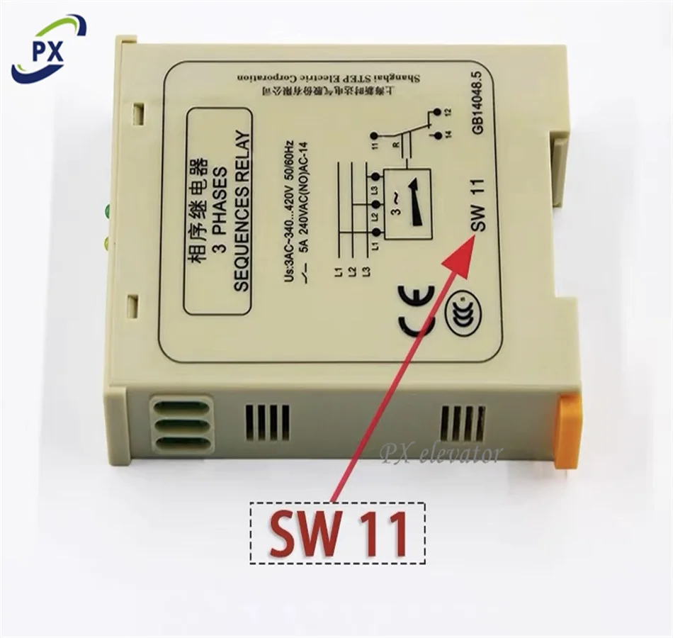 STEP Elevator 3 Phases Sequences Relay SW11 Elevator Phase Protector ...