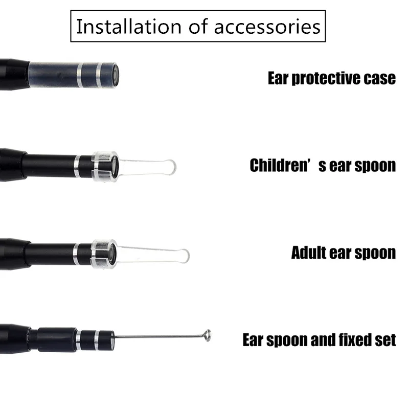 Visual Earwax Cleaning Tool Camera Otoscope Ear End Oscopes - Buy ...