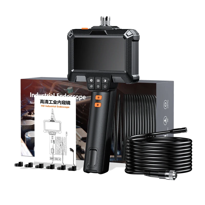 Anesok 5m Semi Rigid 4.3inch Ips Screen Industrial Endoscope Camera ...