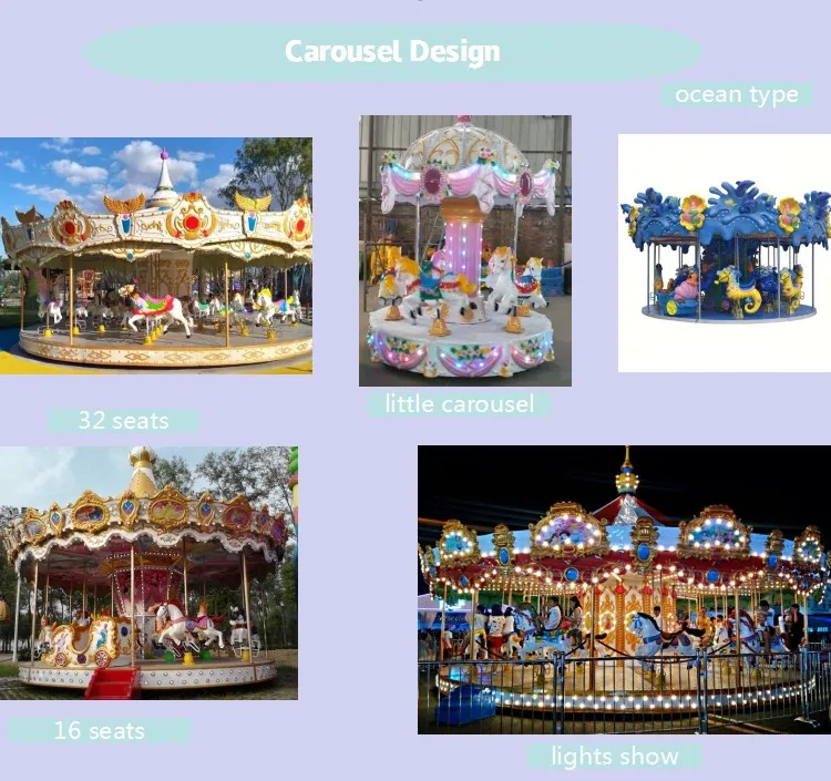 Mini Merry Go Round - Portable Electric Carousel Horse