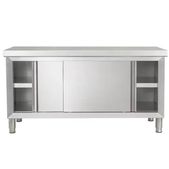 Stainless Steel Work Table Drawers Bench Commercial Kitchen Cabinet ...