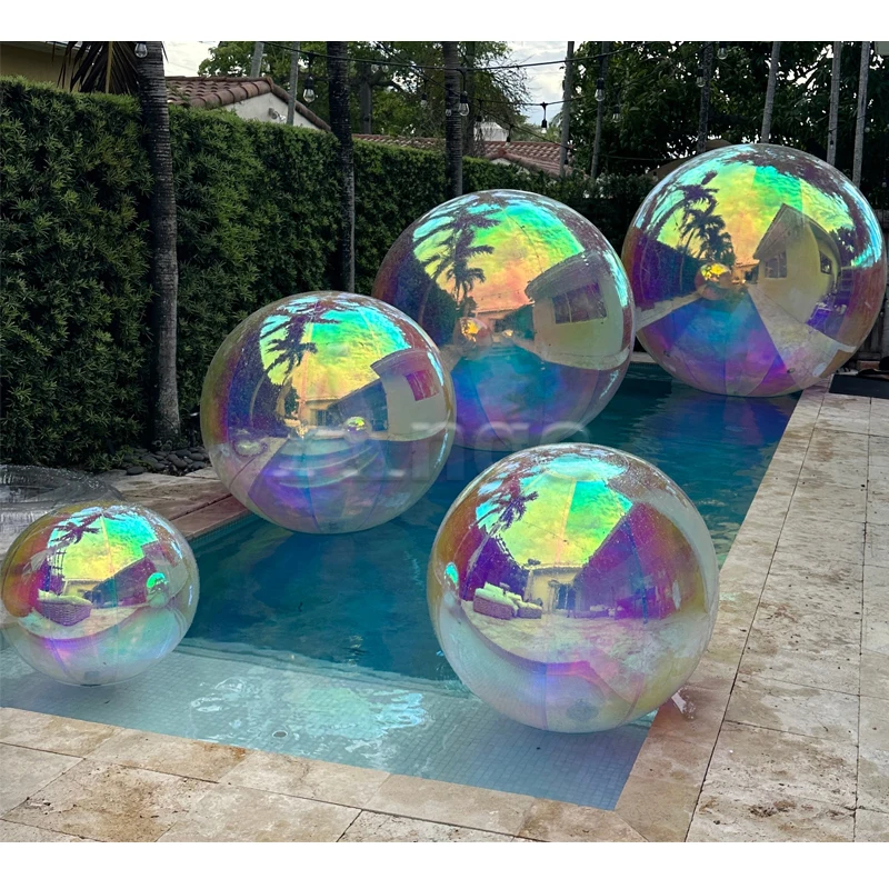 Decorative Inflatable Chrome Plated Ball - Reflective Balloon