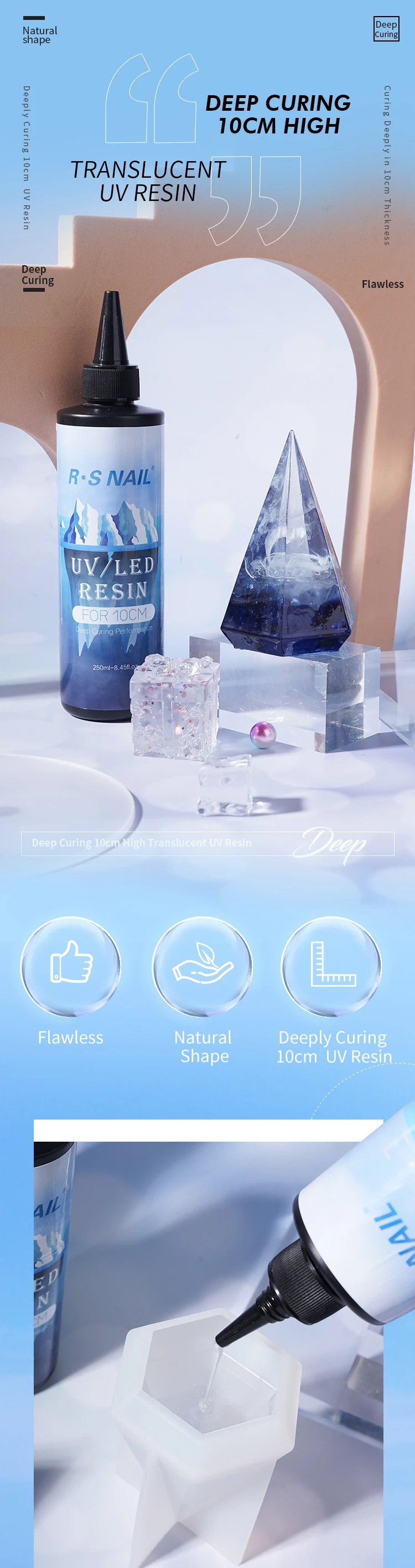 Free Sample High Transparency Jewelry Resin No Shrinkage Less Bubble Uv ...