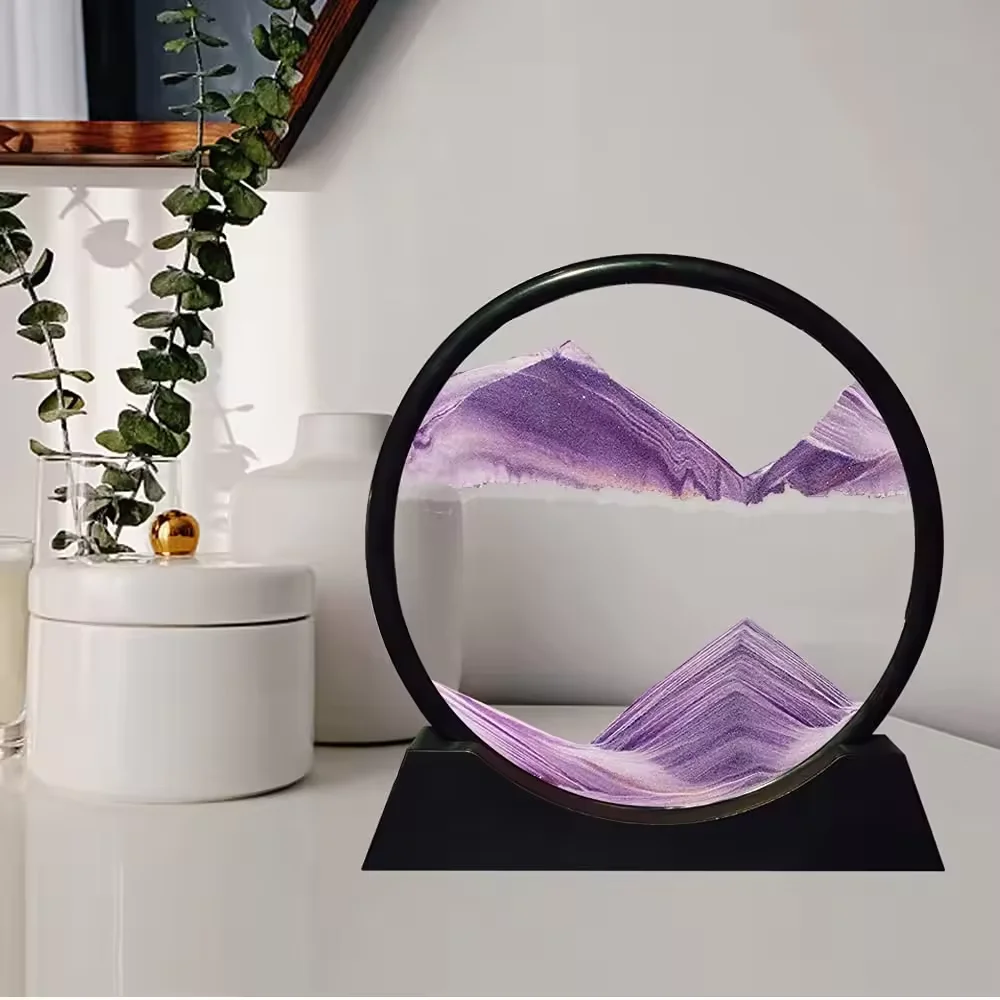 Pt Wholesale 3d Moving Sandscape Hourglass Frame Sea Sand Art ...