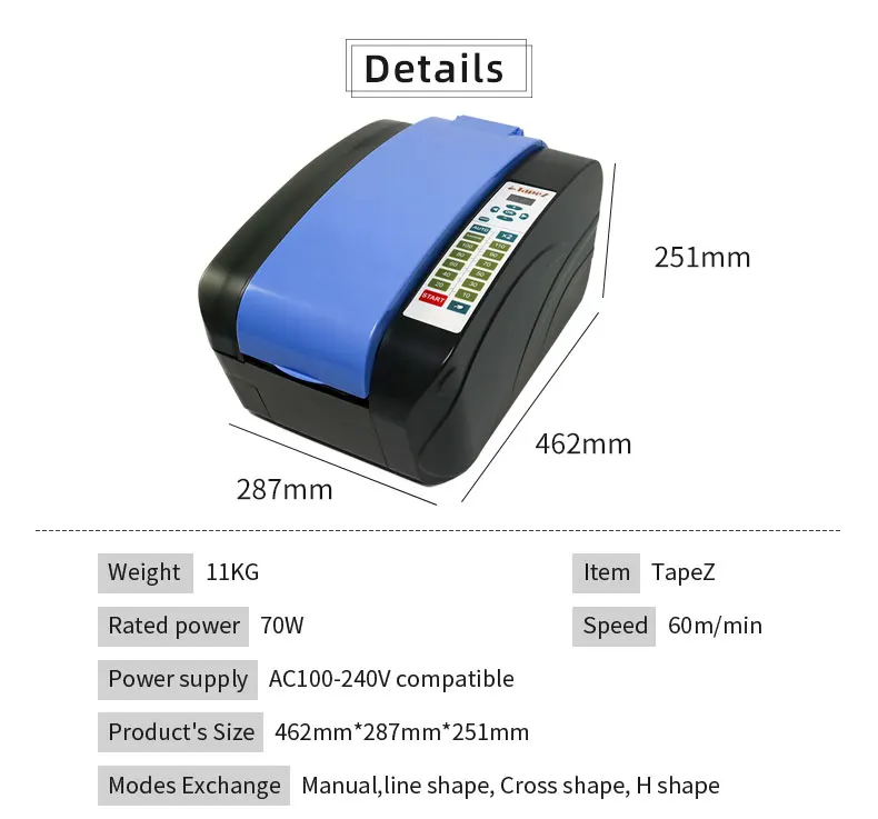 Tapez Automatic Water-Activated Tape Dispenser for Carton Packing
