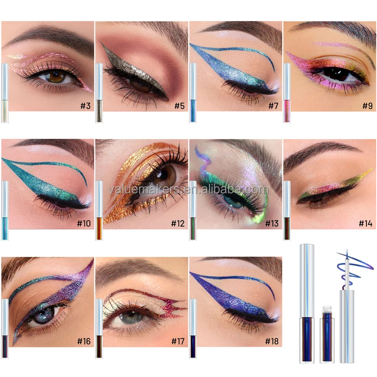 Multichrome Eye Liner - Long Lasting, Waterproof, Shimmering