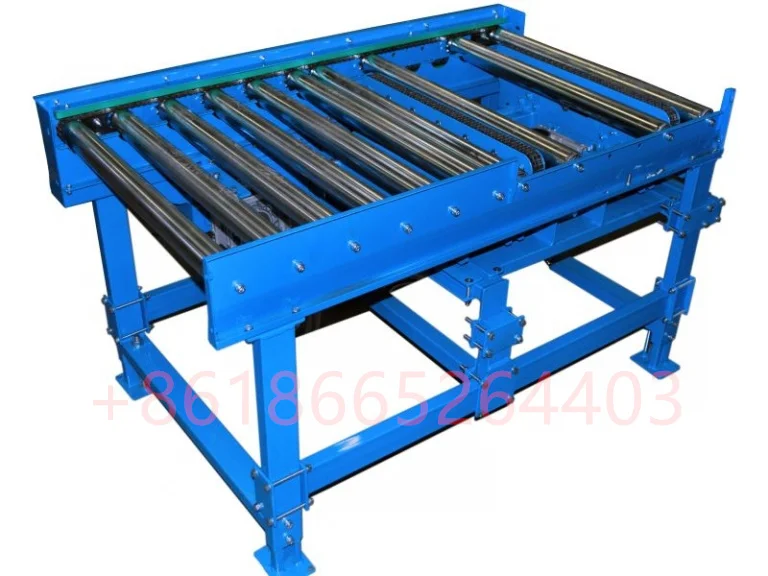 90 Degree Powered Pop up Section Pallet Transfer Table Chain Conveyors ...