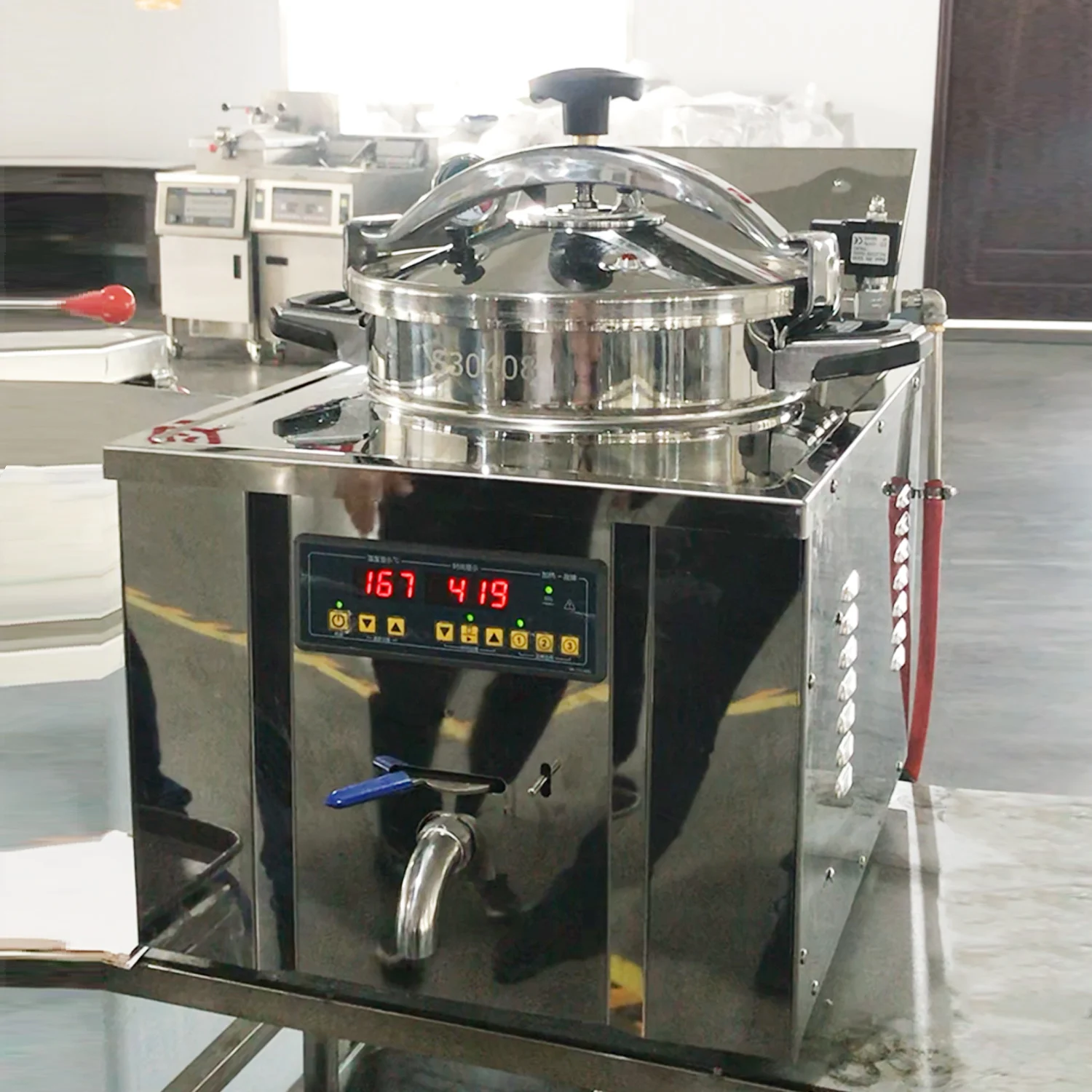 22l Big Capacity Table Top Commercial Chicken Broasted Broaster Fryer ...