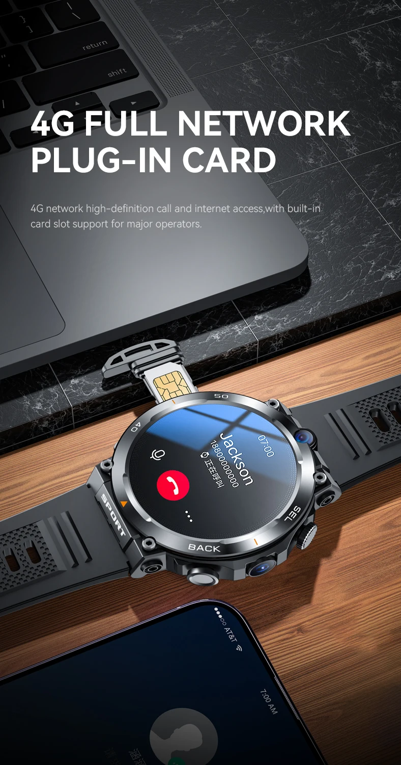 2023 JUPPT H10 Smart Watch - 4G, GPS, and Luxury Android