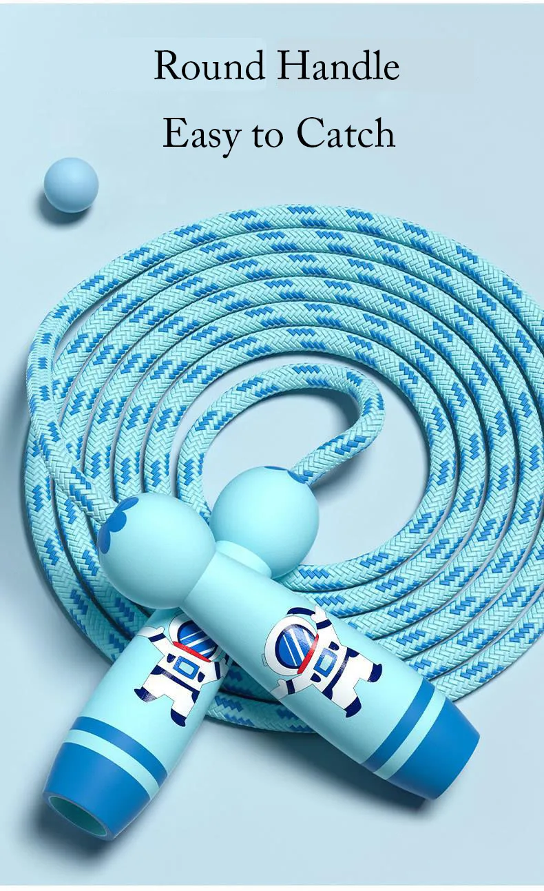 Adjustable Cotton Rope Wooden Handle For Kid Home Gym Cartoon Exercise ...