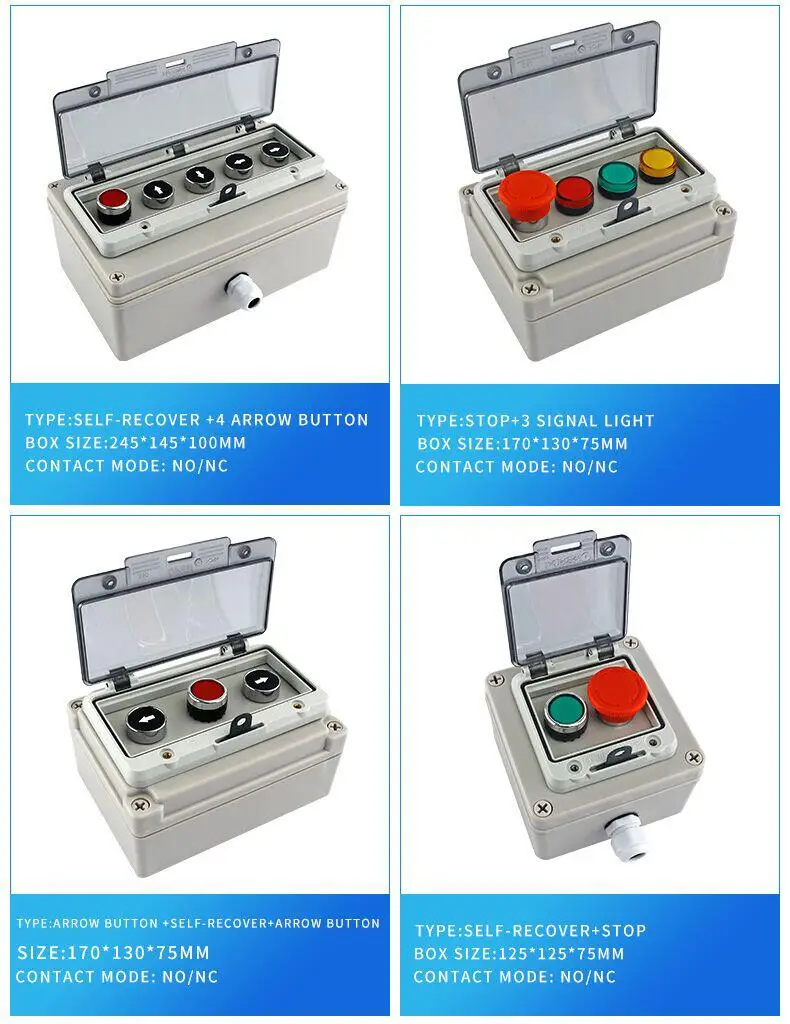 Abs Water-Proof Control Box - IP66 Protection for Industry