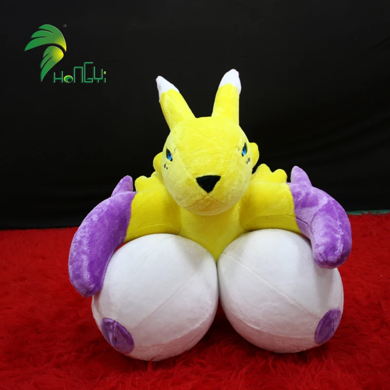 Double Layers Giant Laying Inflatable Renamon Yellow Plush