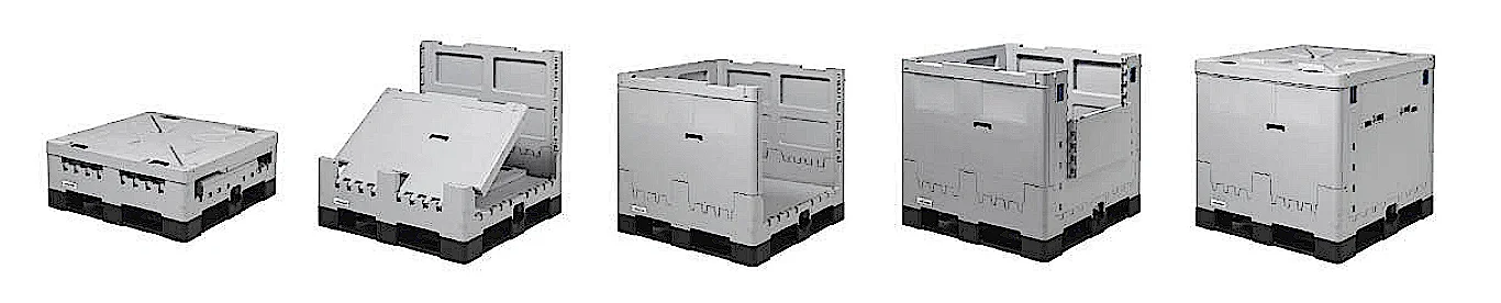 Recyclable Plastic IBC with Lockable Cover - 264 L Capacity