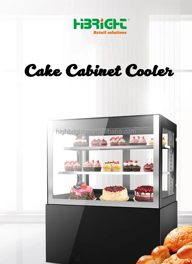 Double Glass Ventilated Cooling - Perfect for Cake Display