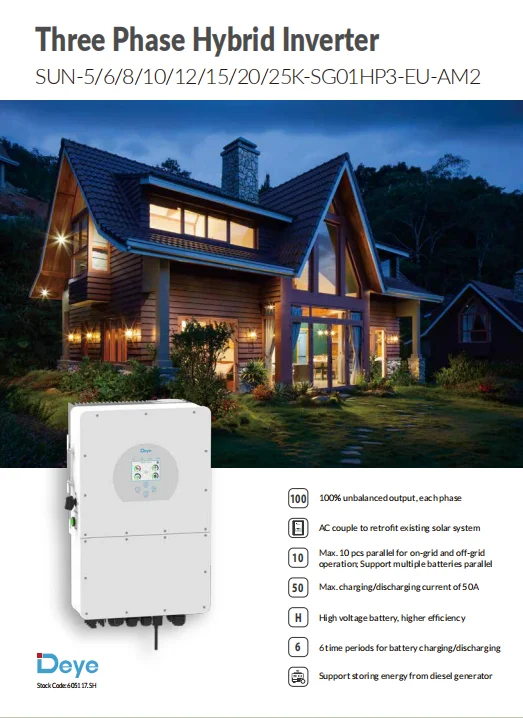 Deye 20k High Voltage Inverter - Hybrid Solar Power System