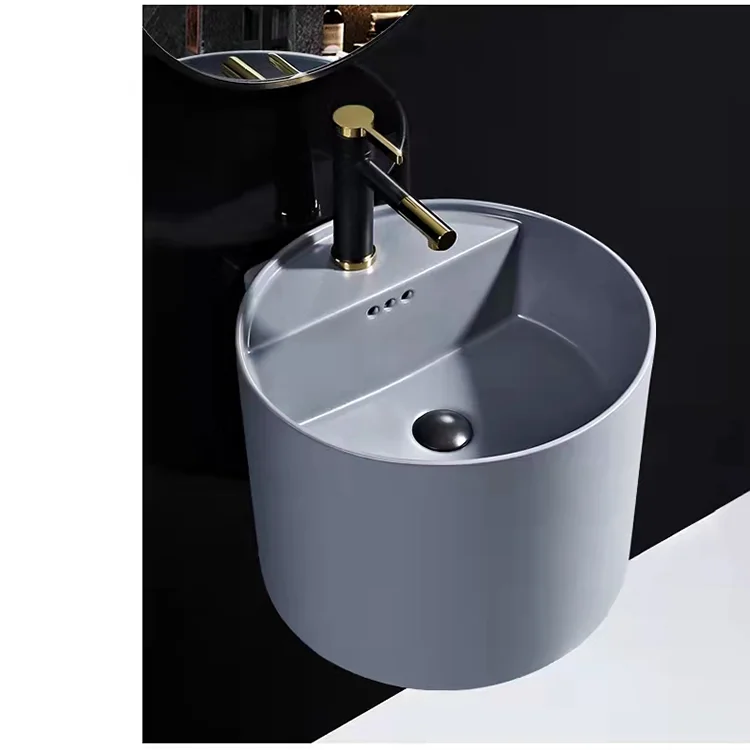 Wall Hung Ceramic Hand Wash Basin - Modern Bathroom Vanity