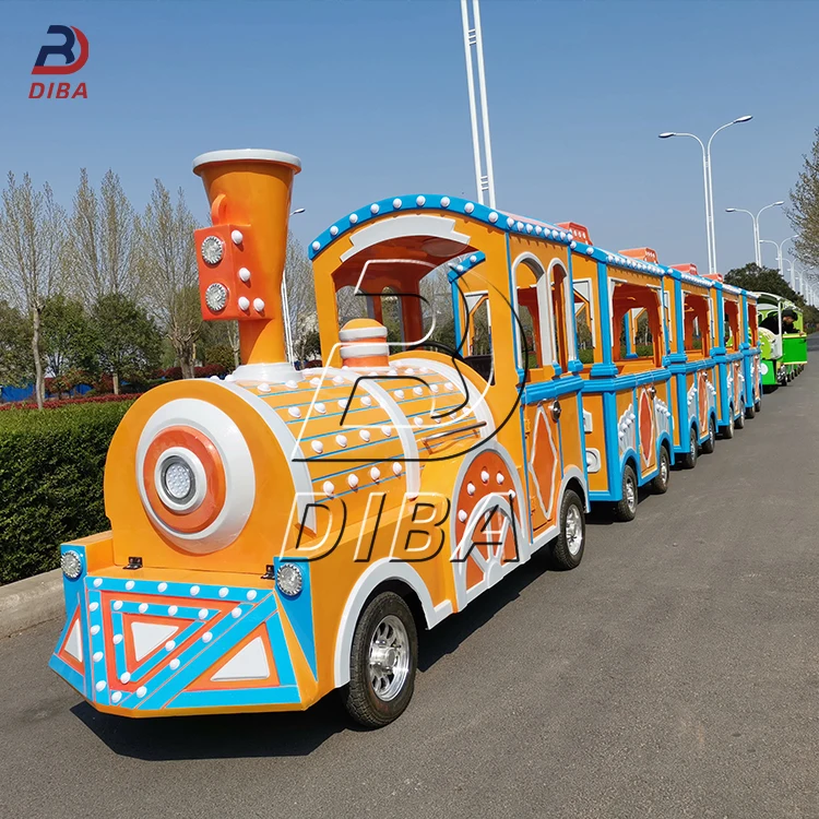 Tourist Attraction Big Sightseeing Train Trackless Road Train Ride For ...