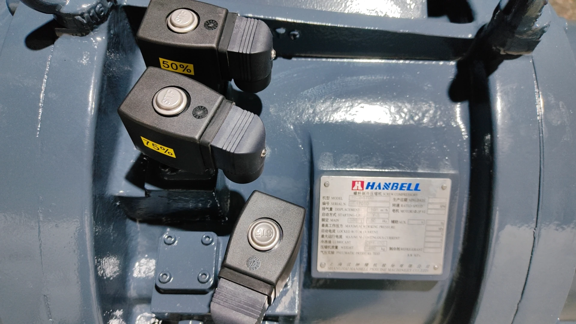 R22 60hz Hanbell Compressor RC2 Series RC2-170B RC2-170A Screw ...