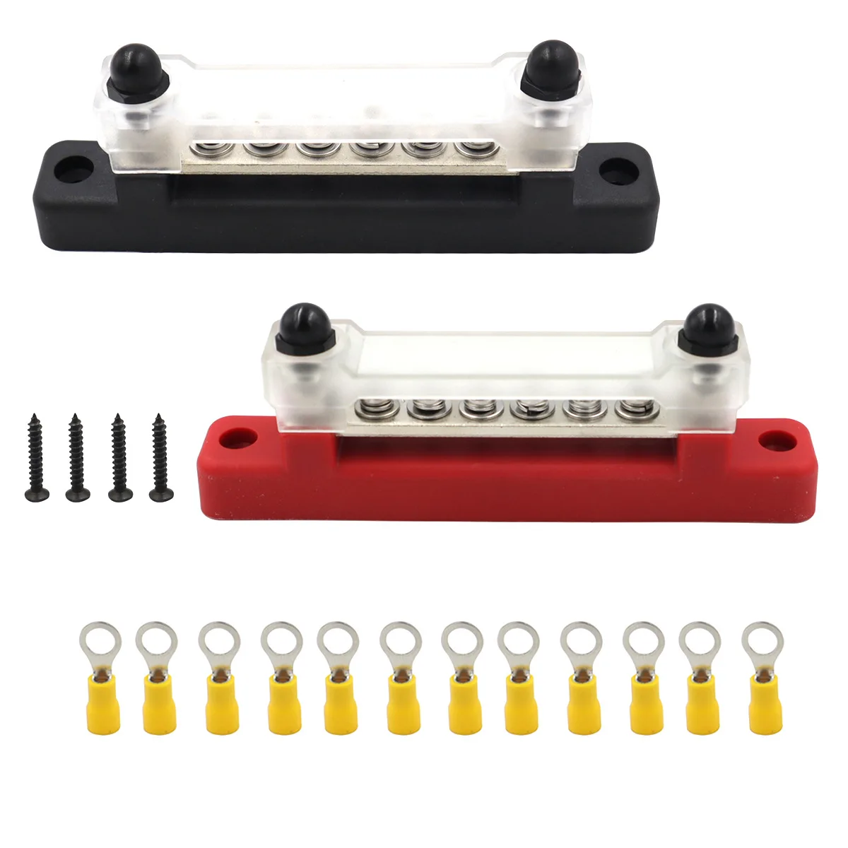 6 Terminal 150A Battery Bus Bar Power Distribution Terminal Block in ...