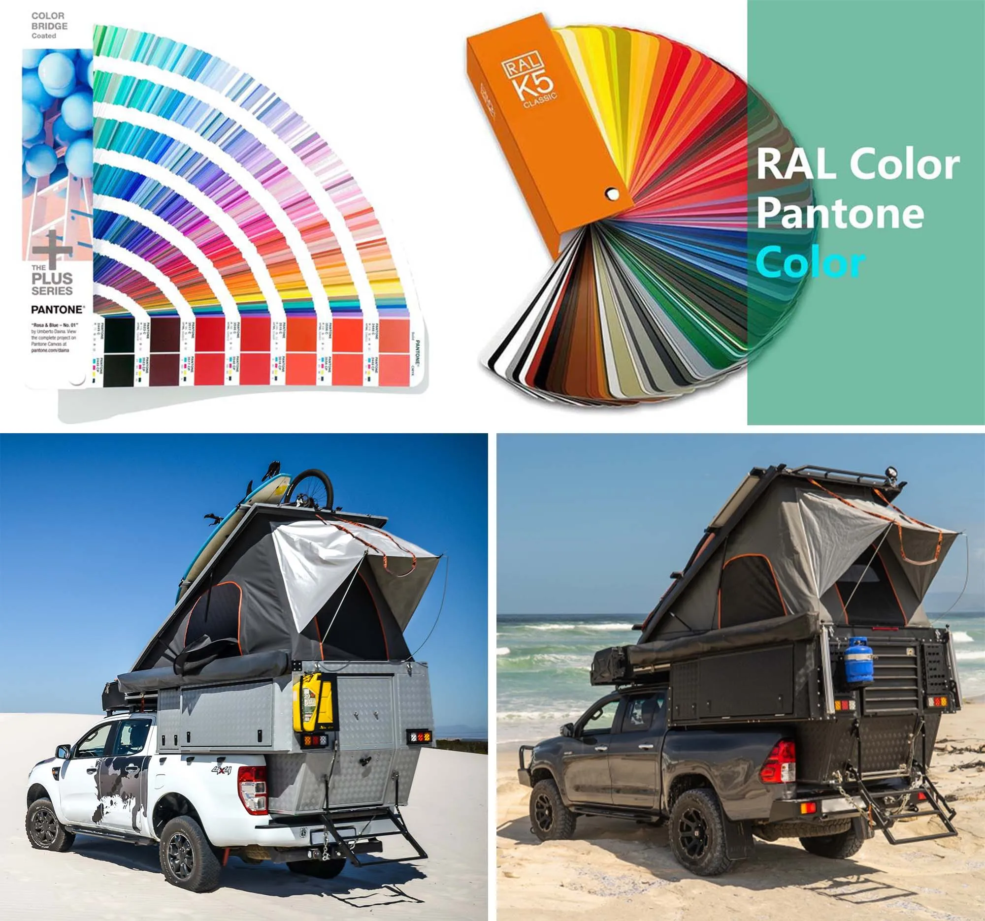 Ecocampor All Aluminum Frame Truck Bed Slide in Pickup Canopy Cap ...