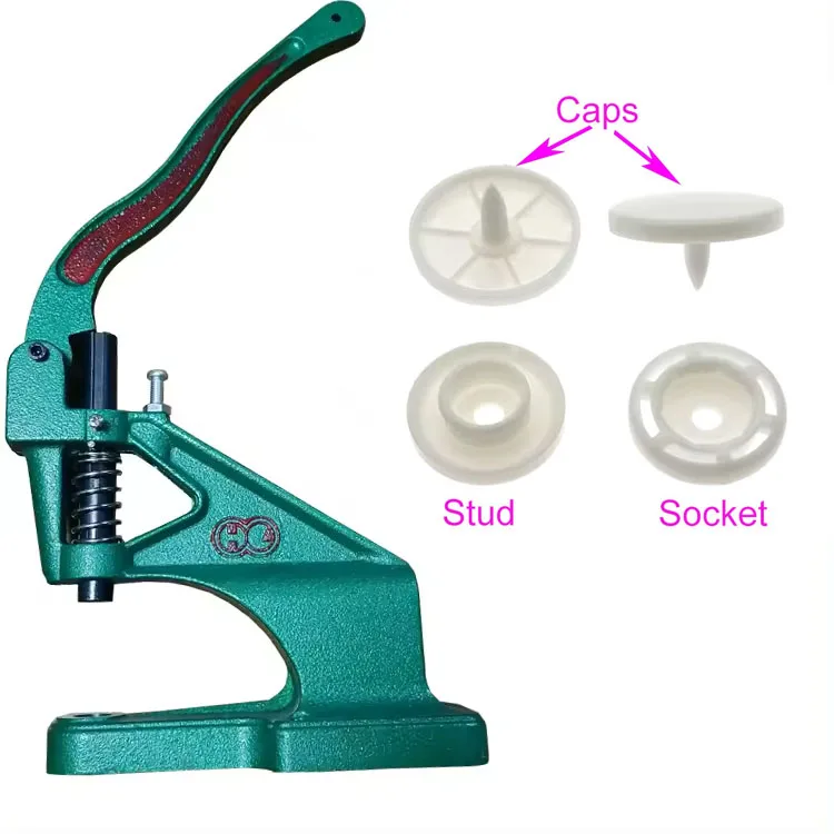 Manual Button Attaching Machine Hand Press Manual Snap Button Fixing ...