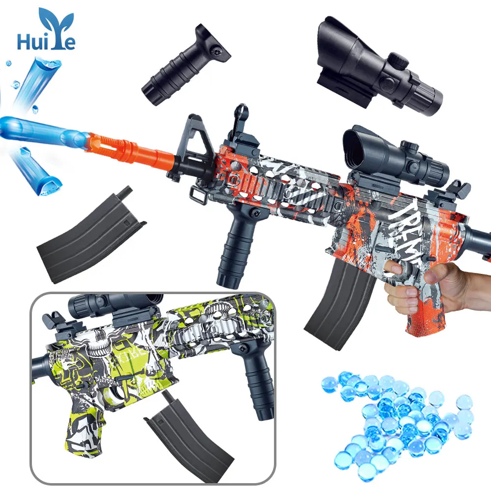 Huiye Electric Gel Ball Gun Blaster Sniper Rifle Toy Paintball Pistol ...