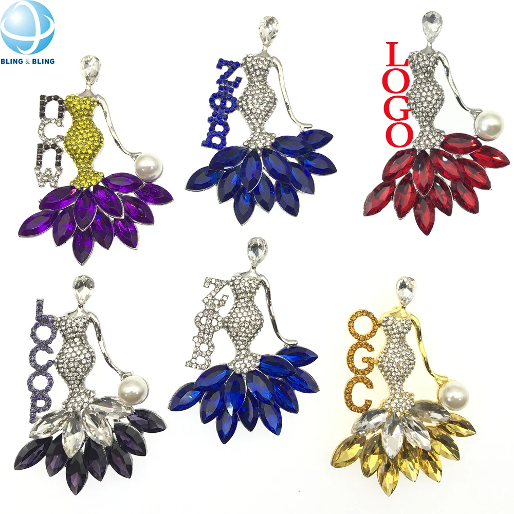 Shiny Red Crystal Heroines of Jericho Lady Dancing HOJ Brooch for Women ...