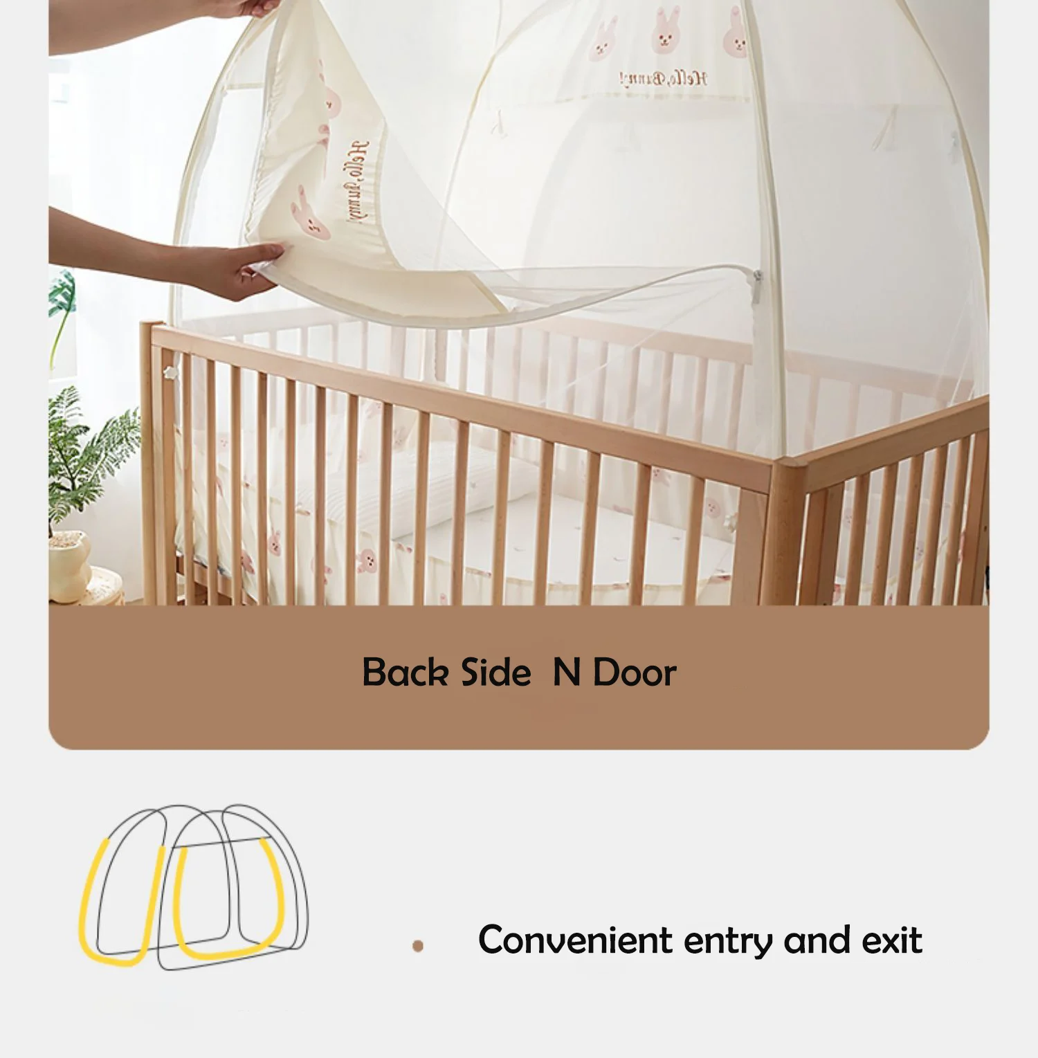 Crib Tent Safety to Keep Baby in, Pop Up Crib net Canopy Keep Baby from ...